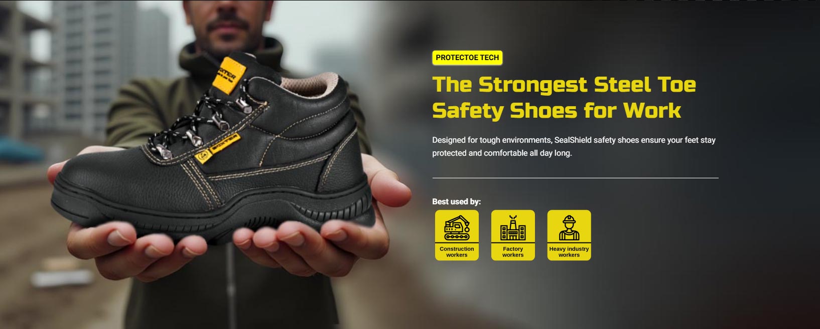 ProtecToe Steel Toe Safety Shoes Features