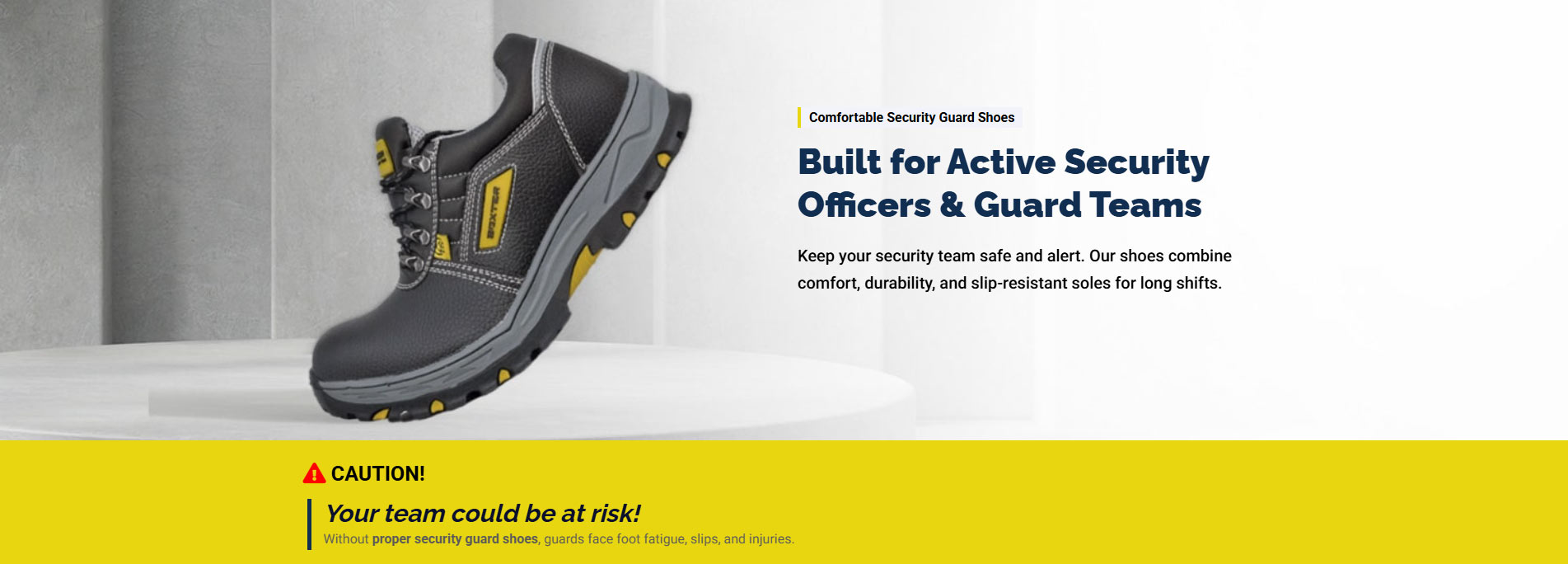 Security Guard Shoes - Comfortable Safety Footwear for Security ...